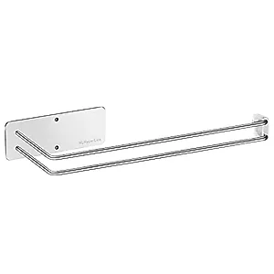 HLHyperLink Paper Towel Holder - Self Adhesive Paper Towel Holder Wall Mount Under Cabinet Mount, Large Rolls Kitchen papertowel Rack Both Available in Adhesive and Screws, SUS304 Stainless Steel
