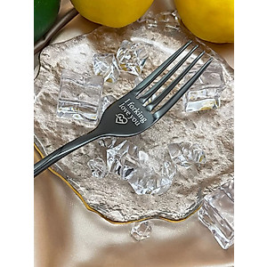 Engraved Dessert Forks Birthday Christmas Gifts for Wife from Husband I Forking Love You Fork Gifts for Women Men Home Decor Accessories