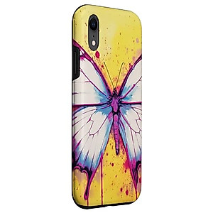 iPhone XR Yellow Butterfly Case