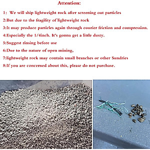 Horticultural Pumice for Plants Professional Sifted (12QT, 1/4 inch)