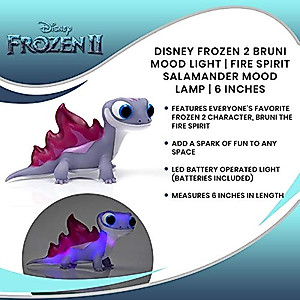 Robe Factory LLC Disney Frozen 2 Bruni Mood Light | Fire Spirit Salamander Mood Lighting | Color-Changing Bruni Frozen 2 Mood Lamp | LED Mood Light Lamp | 6 Inches Long