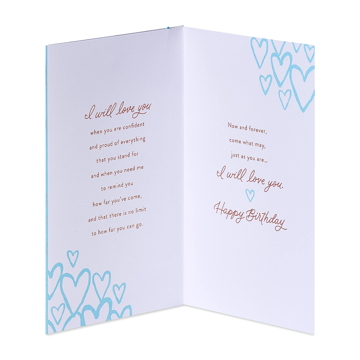 American Greetings Romantic Birthday Card (I Will Love You)