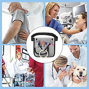 Hyuduo Nurse Fanny Pack with Stable Nylon Waist Belt, Saves Time, Easy to Clean Oxford Fabric, Ample Storage for Hospital, Emergency Storage Bag