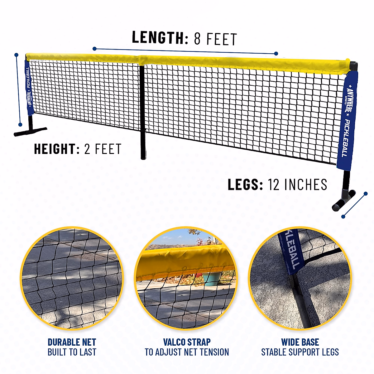 Ultimate Youth Pickleball Set with Net, Paddles, and Balls - Start Playing Pickleball Today with This Complete Junior Kit for Boys and Girls Ages 5 to 12