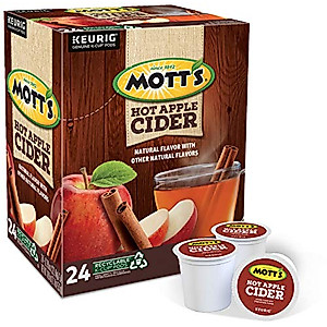 Keurig Mott's Hot Apple Cider, Keurig Single Serve K-Cup Pods, Flavored K Cups, 24 Count