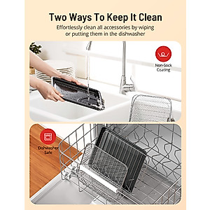 Air Fryer, Paris Rhône 15QT Toaster Oven Countertop, 450℉ Food Dehydrator, Knob-Controlled Freidora de Aire for Easy, Oil Less and Healthy Meals with Nonstick Dishwasher Safe Basket and Trays (Black)