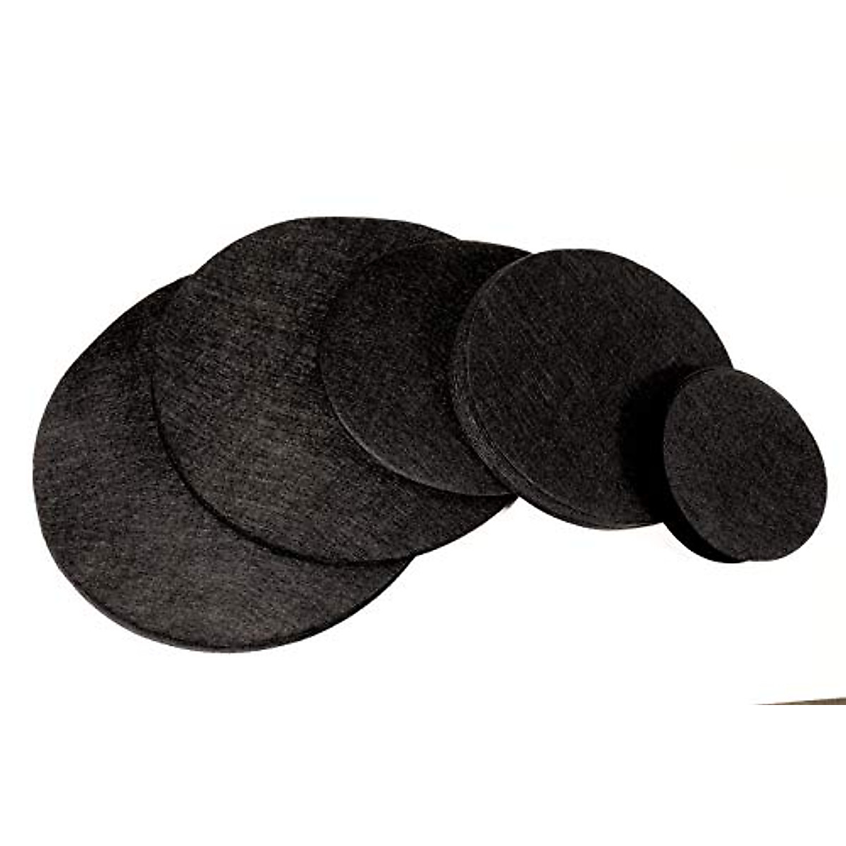 Elegant black felt dividers - 5", 8", 11" for china storage organziers