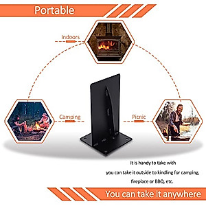 Hoqqf Kindling Splitter Firewood Cracker Hand Cutter for Campsite Home, Manual Log Cutter