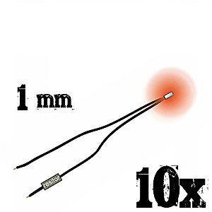 Green Stuff World for Models and Miniatures – Red LED Lights - 1mm 1384