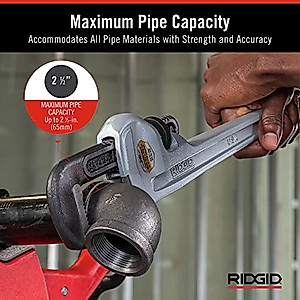 RIDGID 31100 Model 818 Aluminum Straight Pipe Wrench, 18-inch Plumbing Wrench