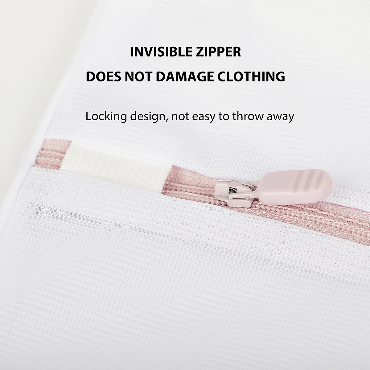 Ubras 3Pcs Special White Dimensionless Mesh Laundry Bag for Underwear & Bra Cleaning and Protection