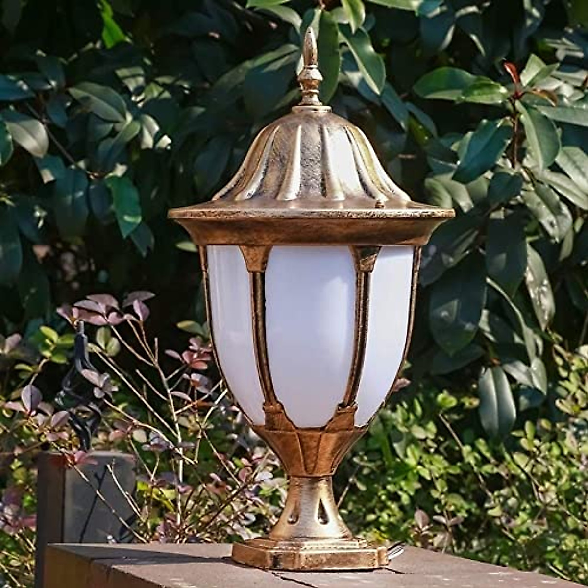 MODEBHD Outdoor IP54 Waterproof Column Lamp Pillar Light European Outdoor Lawn Lamp E27 Column Headlight Garden Door Light Villa Courtyard Landscape Door Light Post Lamp Traditional Landscape Lighting