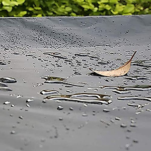 QINY Furniture Waterproof Cover Sofa Rain Garden Patio Protective Cover Black and Silver，for Rattan Table Cube Chair 23.8.23 (Color : Black, Size : 80X80X80cm)