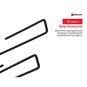 Hornady Universal Handgun Hangers, 95870, 4pk - Maximize Gun Safe Space with Easy Access Under Shelf Storage Gun Hangers -PVC Coated Steel Wire Pistol Holder Protect & Store 22 Caliber Handgun & More