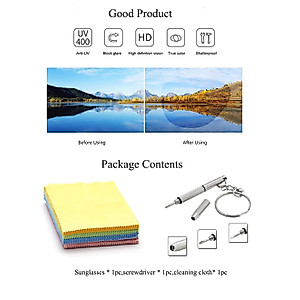 GTREW Sunglasses Trending Flame Rimless Eyewear Small Face Narrow Wave Shape Glasses Vintage Mens Womens Sun Glasses Metal Frame, Red, 138x70mm