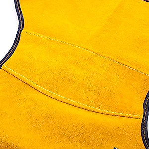 TEHAUX Welding Leg Cover Thicken Knee Pads Abrasion Resistant Welding Spats Leg Cover Sleeve Wraps for Welder Heat Abrasion Resistant Foot Leg Protection