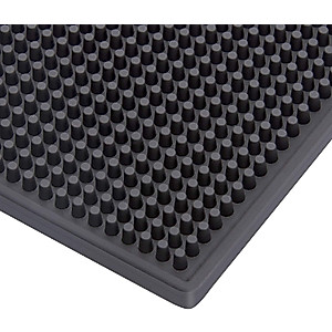 2 Pack Heavy-Duty Bar Mat Pad PVC Rubber Dish Drying Spill Matting for KTV Bar Glass Home (XL:24"x 12")