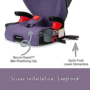 Britax Highpoint Backless Belt-Positioning Booster Seat, SafeWash Purple Ombre