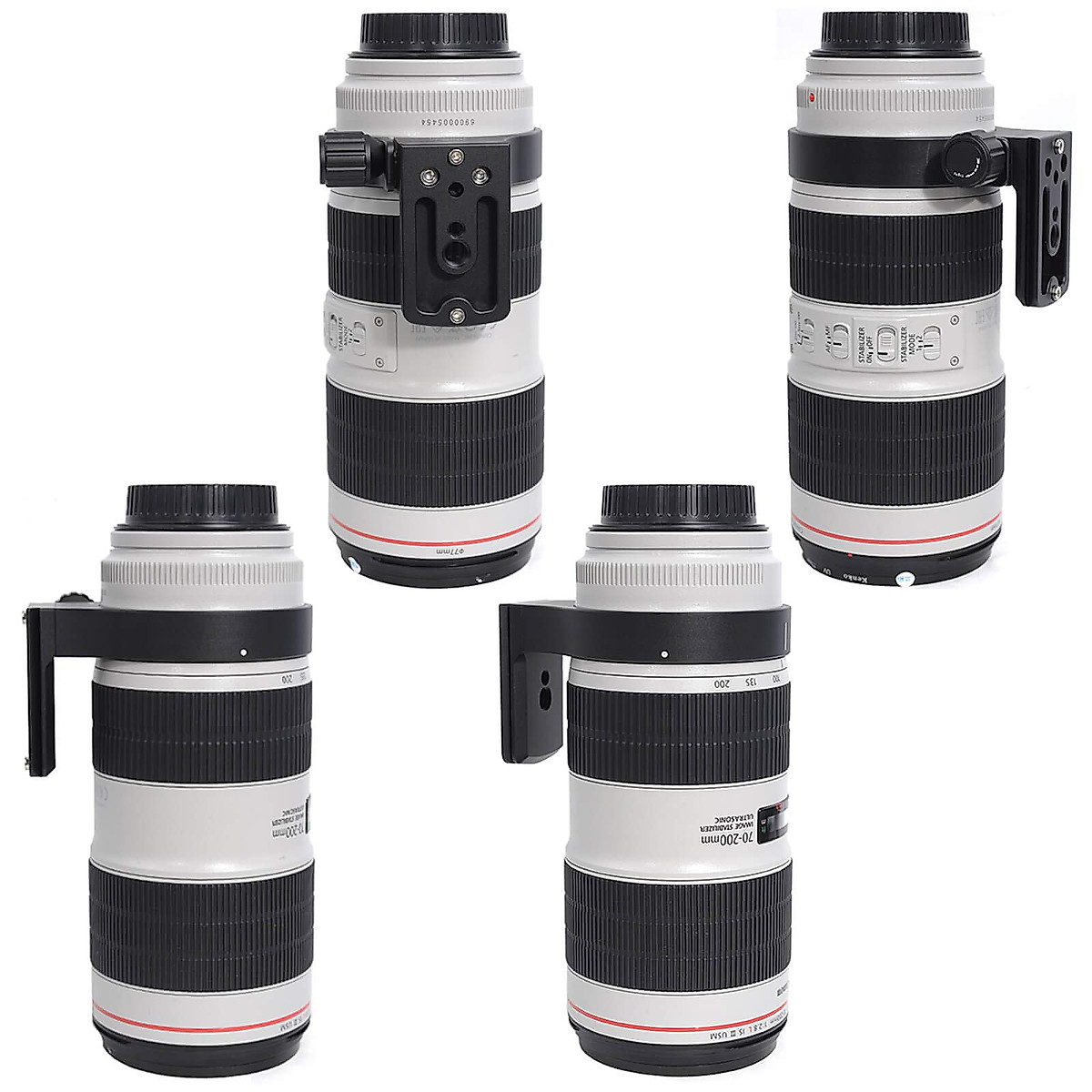 Tripod Mount Ring, iShoot 78mm Lens Collar Support for Canon EF 70-200mm f/2.8L is/II/III USM, 100-400mm f/4.5-5.6L is USM and 300mm f/4L is USM Lens, Built-in Arca-Swiss Type Quick Release Plate