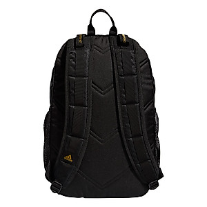 adidas Excel 6 Backpack, Two Tone Black/Snowglobe with Mutli Stripe Webbing, One Size