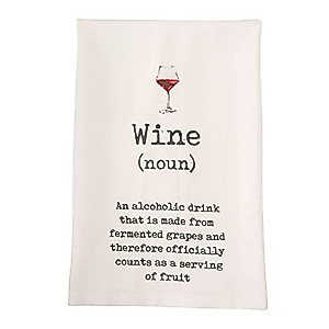 Mud Pie Wine Hand Dish Towel, Wine Definition