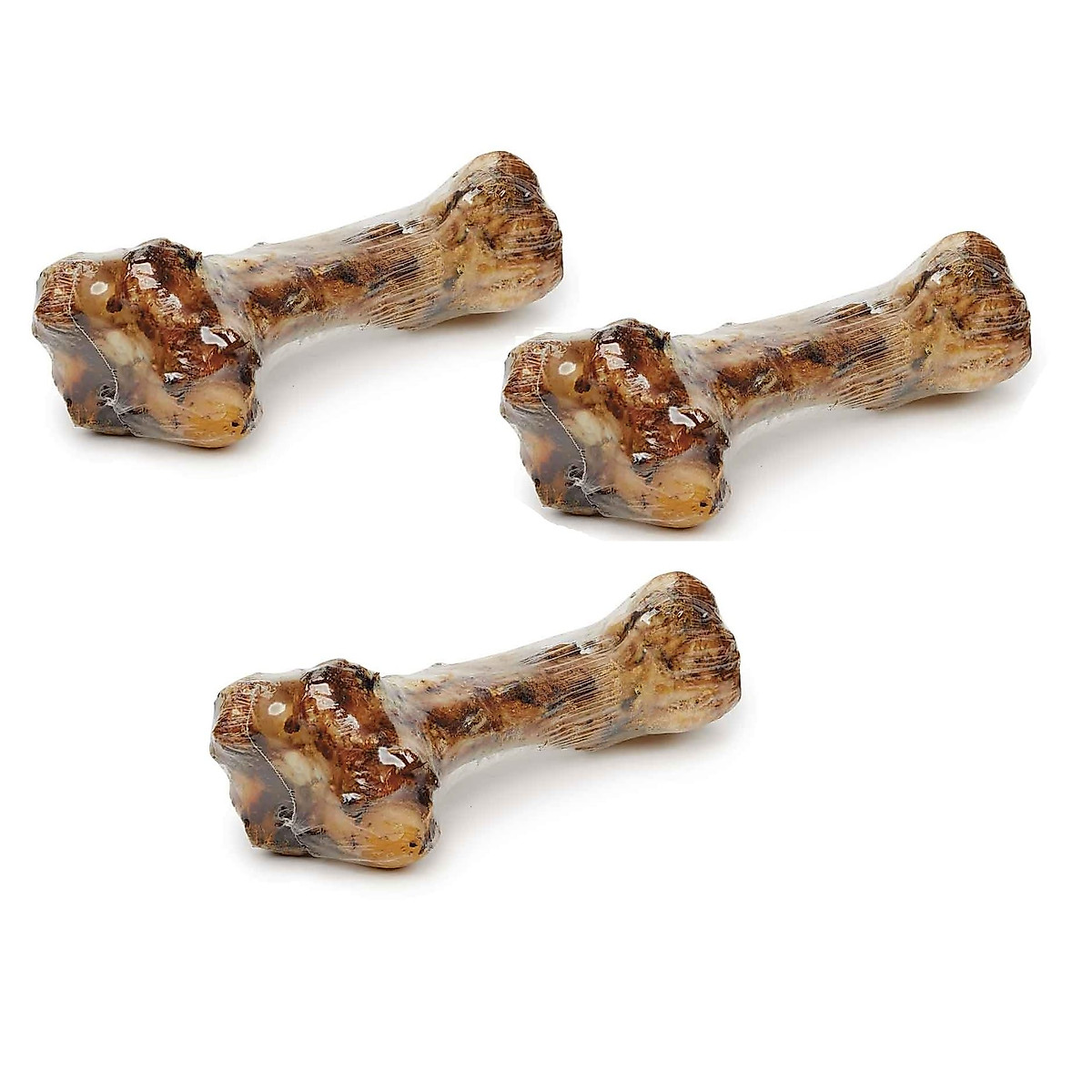 All Natural Buffalo Shoulder 12 Inch Big Dog Bones Meaty Dental Chew Health (2 Bones)