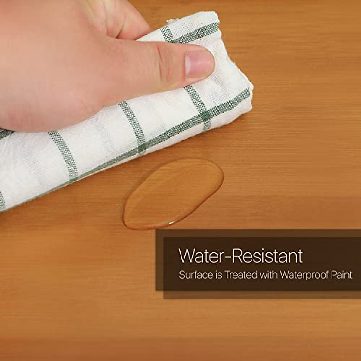 MoNiBloom 4 Tier Bookshelf, Bamboo Display Shelves Bookcase Storage Book Shelves Organizer Freestanding for Living Room Bedroom Office Décor, Brown