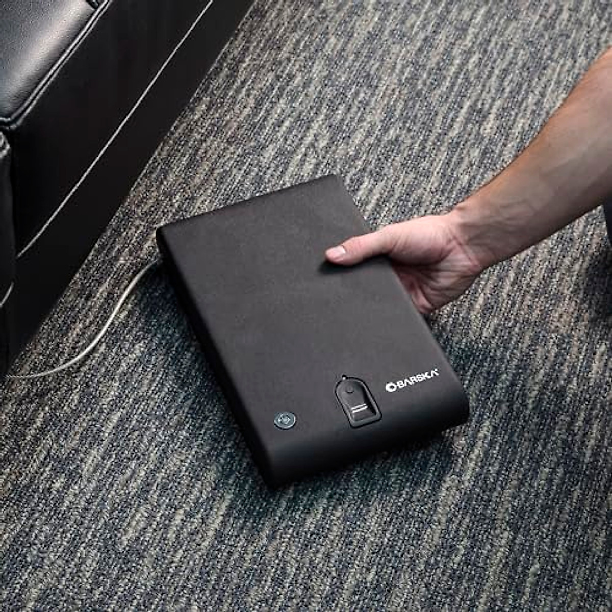 Barska AX11970 Portable Biometric Compact Lock Box for Home and Office