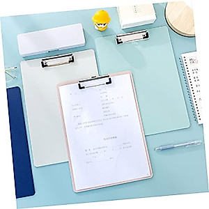 Operitacx 2pcs Writing Pad Pencils Letter File Folders Office File Folders Writing Clipboard A4 Document Holder Exam Paper Clips Writing Base Plate Writing Support Plate Clip Board
