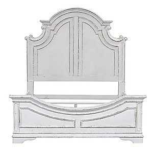 Liberty Furniture INDUSTRIES Magnolia Manor Panel Bed, Queen, Antique White