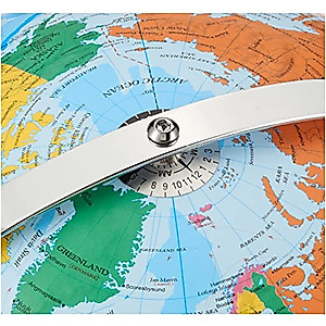 Advantus 12 Inch Desktop World Globe with Blue Oceans (30502),13 W x 12 D x 15 H in