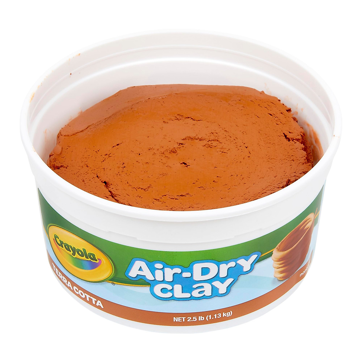 Crayola Air Dry Clay, Terra Cotta, 2.5 Lb Per Pack