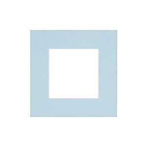 CountryArtHouse Baby Blue Acid Free 28x28 Square Picture Frame Mat with White Core Bevel Cut for 24x24 Pictures - Fits 28x28 Frame - Pack of 1 Matboard Show Kit with Acid Free Backing & Clear Bag