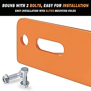 EilxMag Universal Heavy Duty Zero Turn Mower Trailer Hitch - 3/4'' Trailer Hitch Mount - 3/16 Inch Thick and Rugged Steel with 2 Nuts and Bolts