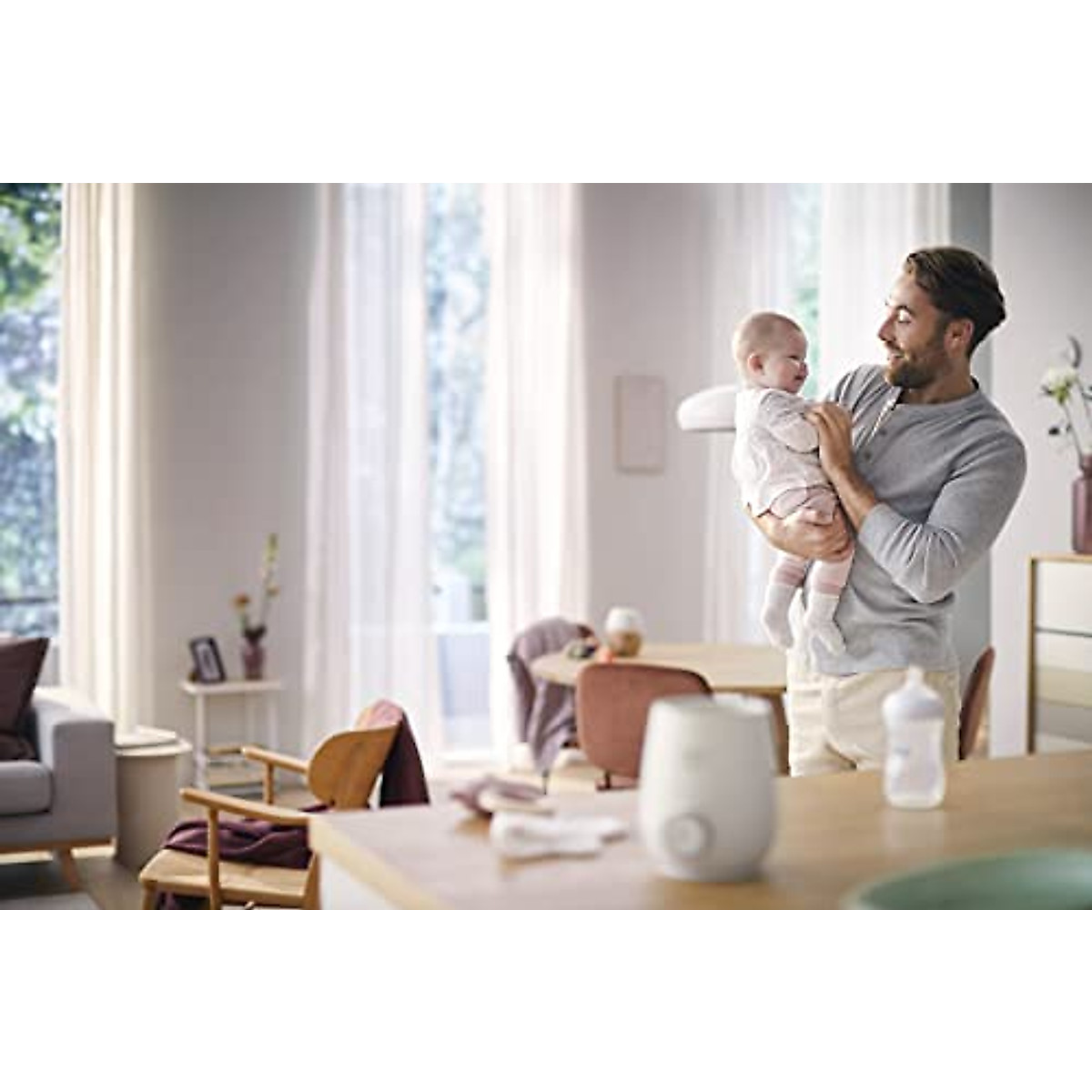 Philips Avent Fast Baby Bottle Warmer with Smart Temperature Control and Automatic Shut-Off, SCF358/00