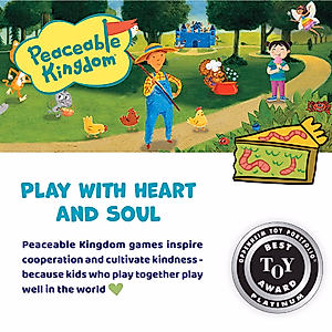 Peaceable Kingdom Feed The Woozle Cooperative Game for 2 to 5 Kids Ages 3+ - Learn Social Skills While Completing Physical Challenges
