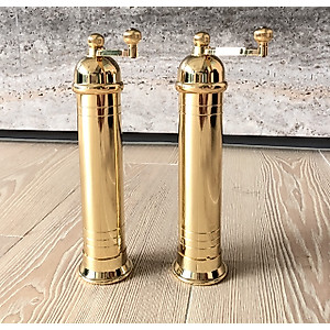 All Splendid Greek Gold Pepper Salt Grinder Greece Golden Pepper Salt Mills Stainless Steel