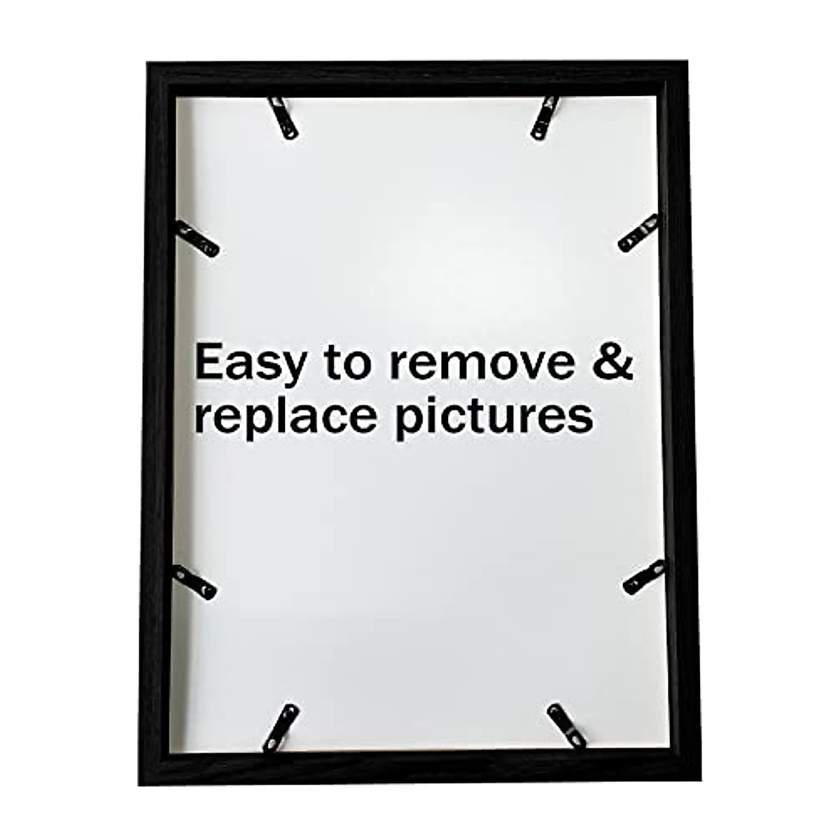 Custom Canvas Prints With Your Photos for Pet Family Photo Prints Personalized Canvas Framed Wall Art (Wood Black, 10" x 8")