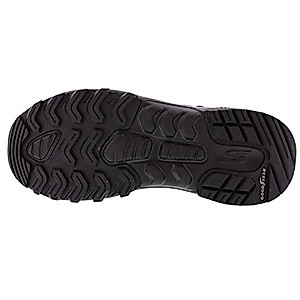 Skechers Womens Max Cushioning Trail Hiking and Trail Running Sneaker, Black/Black, 8.5