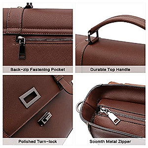 Laptop Bag,15.6 Inch Women Laptop Briefcases Business Laptop Shoulder Bags Structured Work Tote Bag with Professional Padded Compartment for Tablet Notebook Ultrabook,Graduation Gifts for Her