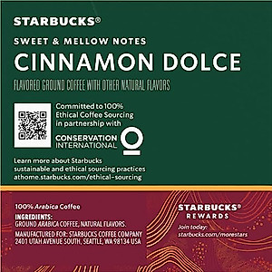 Starbucks Flavored Coffee K-Cup Pods, Cinnamon Dolce, 10 CT (Pack - 1)