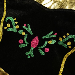 JerrisApparel Girls Princess Costume Snow Party Halloween Cosplay Fancy Dress (7, Green with Accessories)