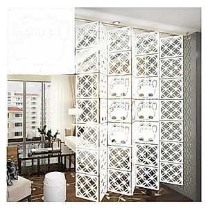 Hanging Room Dividers and Folding Privacy Screens, White Hanging Curtain DIY Room Divider Panel Partition Separation Wall Decor for Home/Office/Shop, Waterproof (Color : B White, Size : 2Pcs)