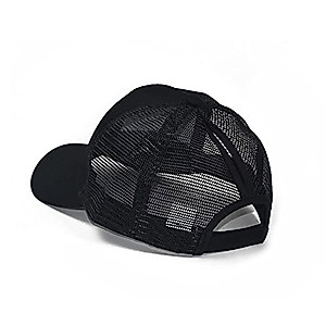 Criss Cross Hat Washed Distressed Baseball Cap Ponytail Hat High Messy Bun Ponycap for Women