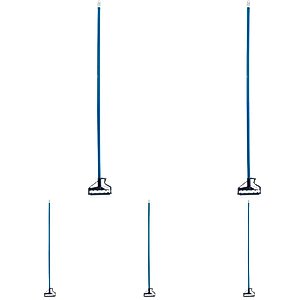 SPARTA 4166414 Spectrum Fiberglass Mop Handle with Quik-Release for Cleaning, Commercial, Residential, 60 Inches, Blue (Pack of 5)