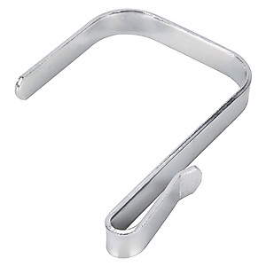 Omega Large Chrome Double Snap-On J-Hook for Wire Shelving