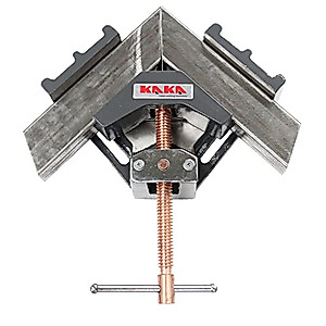 KAKA INDUSTRIAL AC-100 Angle Clamp, Solid Construction, 90 Degree Welding Angle Clamp, Heavy-Duty Cast-Iron Angle Clamp Vice