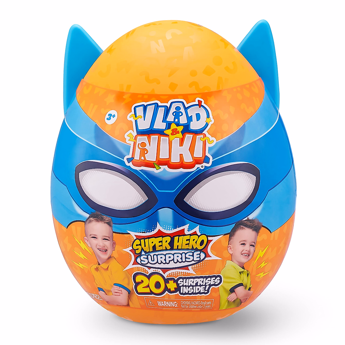 ZURU Vlad & Niki Superhero Surprise Egg Robot Battle with 20+ Surprises, Blue, Series 1