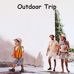 KAYGO Kids High Visibility Vest,Toddler Reflective Safety Vest in Yellow, Orange, Blue or Pink,Ideal for Ages 3-9