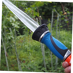 Toddmomy Portable Spray Watering Sprinkler Washer Nozzle Industrial Hose Nozzle Car Washing Nozzle Hose Nozzle Heavy Duty High Pressure Hose Garden Hose Sprayer Water Sprayer Head Blue